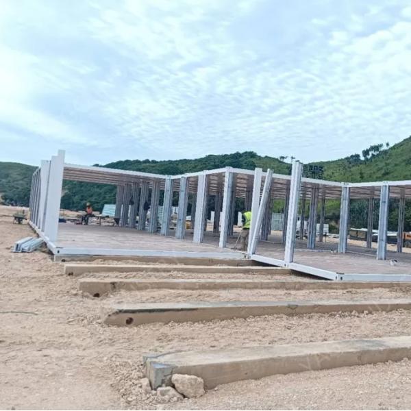 Quality Space Saving Custom Modular Office Buildings Onsite Q355B Steel 220V for sale
