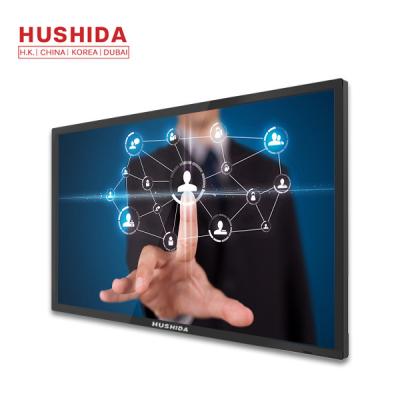 Cina 10 punti infrarossi a 55 pollici di 1080p dell'esposizione LCD di tocco per tempo di reazione di domanda e di pubblicità 7ms in vendita