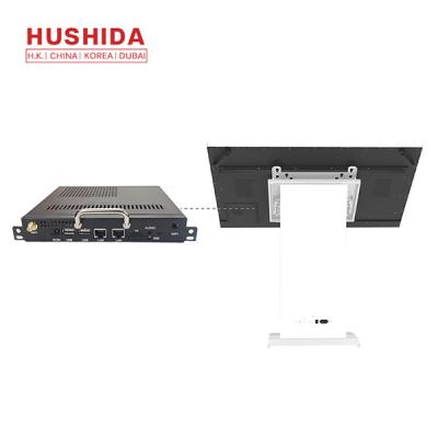 中国 1080p表示が付いている49inchタッチスクリーンの床の立場、人間の特徴をもつ4K完全なHD IRのモニターが付いているデジタル キオスクの表示 販売のため