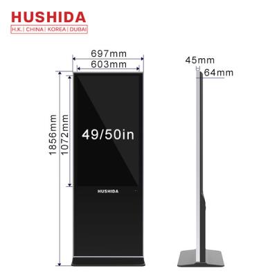 Cina Il tocco completo di HD IR visualizza il tipo di Floorstanding di luminosità del monitor 350cd/㎡ di IPS in vendita