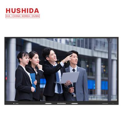 中国 65インチOEM ODMのデュアル システムの自由な立つタッチ画面のスマートで平らなwhiteboard 販売のため
