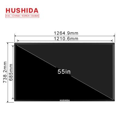 中国 55inch 3840×2160 Windowsの人間の特徴をもつデュアル システム会議室のためのモニター20ポイントのタッチ画面の 販売のため