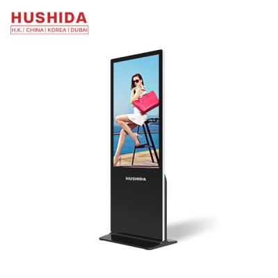 Cina Contrassegno Pavimento-stante commerciale di HUSHIDA 55inch Digital, chiosco LCD di vendita di Digital di pubblicità HD dell'esposizione completa di 1080p in vendita