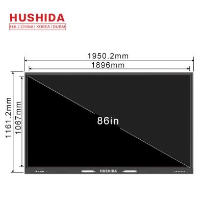 中国 4K防眩ガラス容量性タッチ画面の教室の執筆板86インチ 販売のため