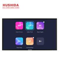 China Conference Table Digital Interactive Whiteboard Multimedia Capacitive Touch Screen for sale