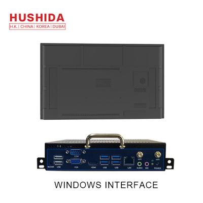 Cina Il touch screen capacitivo a 65 pollici 4mm di HUSHIDA ha temperato la lavagna interattiva di vetro per classe intelligente in vendita