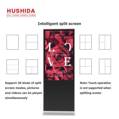 Cina Pavimento che sta immagine di definizione di Displayer 1080P di tocco del contrassegno dell'annuncio LED di Digital l'alta in vendita