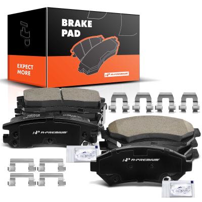 China 8pcs Front & Rear Ceramic Brake Pads with Sensor for Chevrolet Impala Buick Regal Cadillac Olds for sale