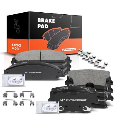 China 8pcs Front & Rear Ceramic Brake Pads with Sensor for Chrysler 300 Dodge Challenger Charger Magnum for sale