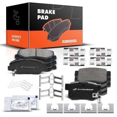 China 8pcs Front & Rear Ceramic Brake Pads with Sensor for Honda CR-V CRV 2002-2004 Element 2003-2011 for sale