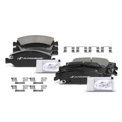 China 8pcs Front & Rear Ceramic Brake Pads with Sensor for Cadillac Escalade Chevrolet Silverado 1500 for sale