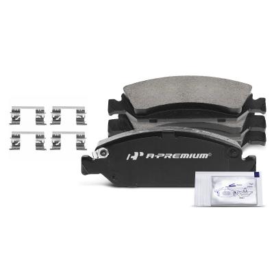 China 4pcs Front Driver & Passenger Ceramic Brake Pads with Sensor for Cadillac Escalade 08-20 Chevrolet Silverado 1500 for sale