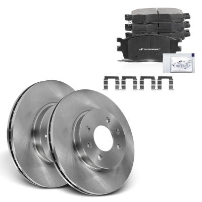 China Front Disc Brake Rotors & Ceramic Brake Pads for Hyundai Accent 2006-2011 Kia Rio for sale