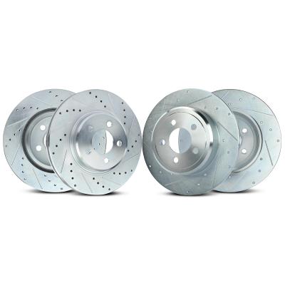 China Front & Rear Drilled Disc Brake Rotors for Chrysler 300 Dodge Challenger Charger for sale
