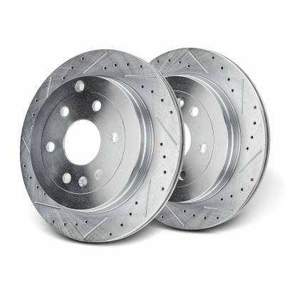 China Rear Drilled Brake Rotors for Buick Enclave Chevy Traverse GMC Acadia Saturn for sale