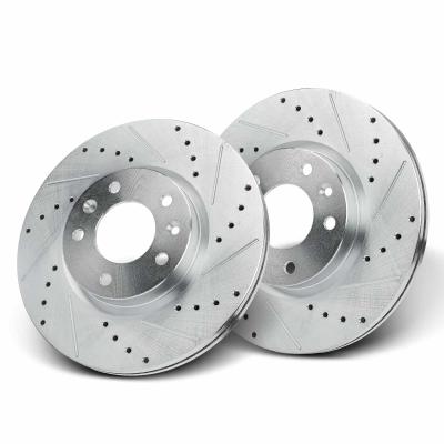 China Front Drilled Brake Rotors for Ford Fusion Mazda 6 Lincoln Zephyr Mercury Milan for sale