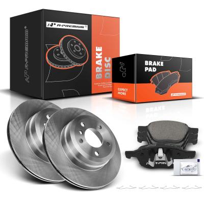China Front Disc Brake Rotors & Ceramic Brake Pads for Mazda 3 2004-2013 5 2006-2012 for sale