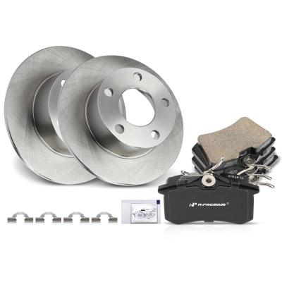 China Rear Disc Brake Rotors & Ceramic Brake Pads for Audi A6 1998-2003 VW Passat for sale