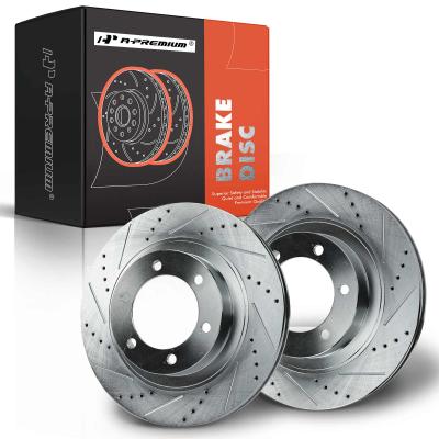 China Front Drilled Brake Rotors for Lexus GX470 Toyota 4Runner 2003-2009 for sale