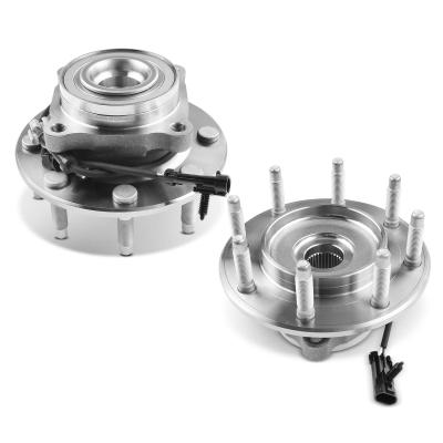 China 2x Front Wheel Bearing & Hub Assembly with ABS Sensor for Chevy Silverado 3500 Sierra 4WD for sale