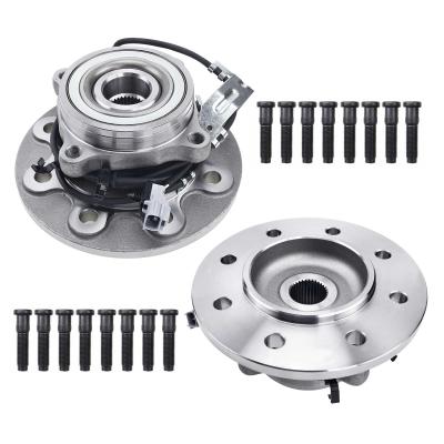 China 2x Front Wheel Bearing & Hub Assembly with ABS Sensor for Dodge Ram 2500 1998-1999 4WD for sale