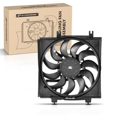 China Right A/C Condenser Cooling Fan Assembly for Subaru Forester 14-18 WRX 15-21 for sale