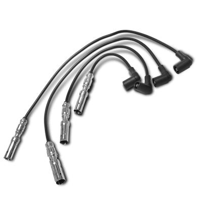 China 4x Spark Plug Wire Sets for Volkswagen Beetle Golf Jetta 1999-2001 L4 2.0L for sale