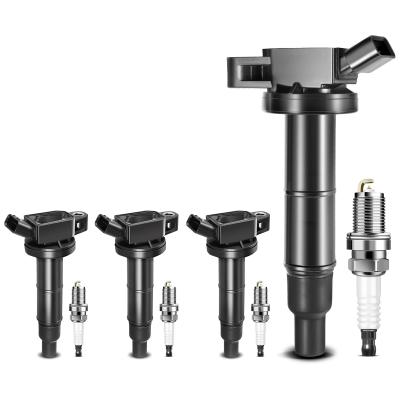 China 4x Ignition Coil & IRIDIUM Spark Plug Kits for Toyota Camry RAV4 Highlander for sale