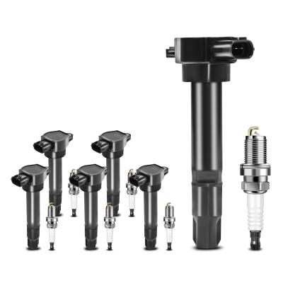 China 6x Black Ignition Coil & IRIDIUM Spark Plug Kits for Mitsubishi Endeavor Galant for sale