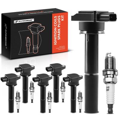 China 6x Black Ignition Coil & IRIDIUM Spark Plug Kits for Mitsubishi Galant 04-07 for sale