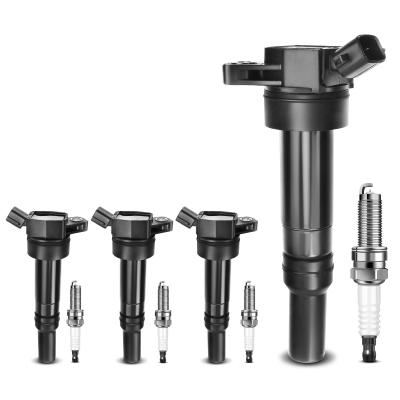 China 4x Ignition Coil & IRIDIUM Spark Plug Kits for Hyundai Elantra 12-16 Kia Forte for sale