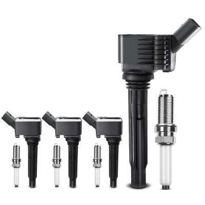 China 4x Ignition Coil & IRIDIUM Spark Plug Kits for Audi A3 A4 A6 Q5 VW Jetta Passat for sale