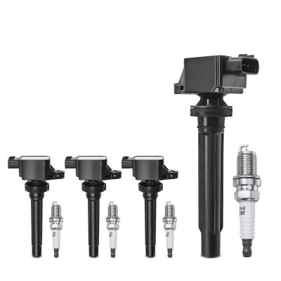 China 4x Black Ignition Coil & IRIDIUM Spark Plug Kits for Suzuki SX4 07-09 L4 2.0L for sale