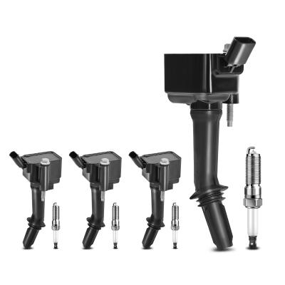 China 4x Black Ignition Coil & IRIDIUM Spark Plug Kits for Chevy Malibu Equinox Buick for sale