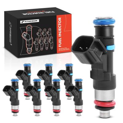 China 8x Black Fuel Injectors for Chevy Corvette 06-07 Trailblazer Cadillac CTS Pontiac for sale