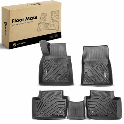 China 3x Front & Rear Black Floor Mats Liners for Mazda 3 2019-2021 CX-30 TPE for sale
