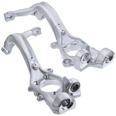 China 2x Front Steering Knuckle for Audi A6 Quattro 2005-2011 4.2L S6 2007-2011 5.2L for sale