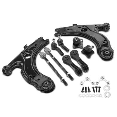 China 10x Front Control Arm with Ball Joint Stabilizer Bar Link Tie Rod End for VW Golf for sale