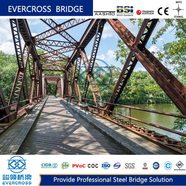 Quality Permanent Steel Girder Railway Bridge Custom Single Lane For Ferry for sale