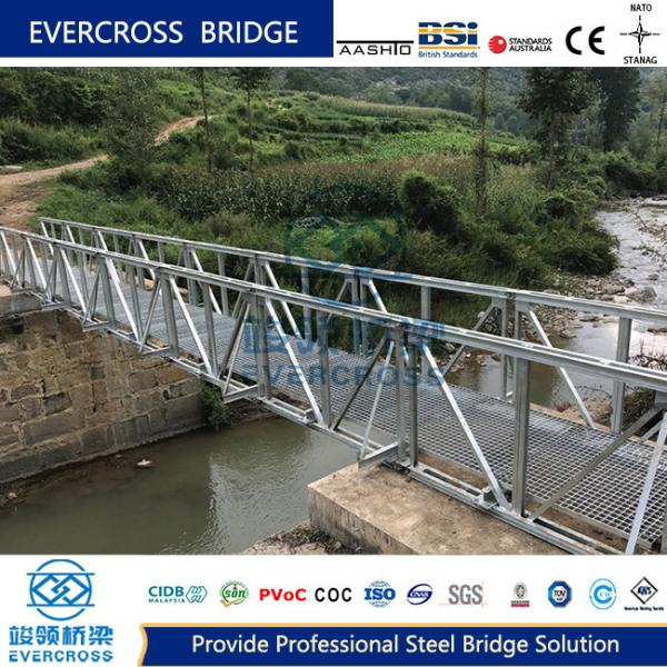 Quality PB 100 Modular Steel Foot Bridge Quick Disassembly Walkway OEM for sale