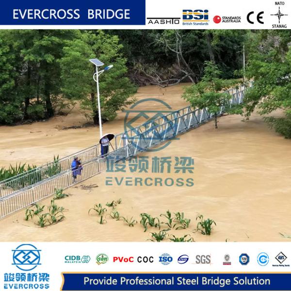 Quality Footwalk Steel Beam Footbridge Steel Modular Fast Installed ODM for sale