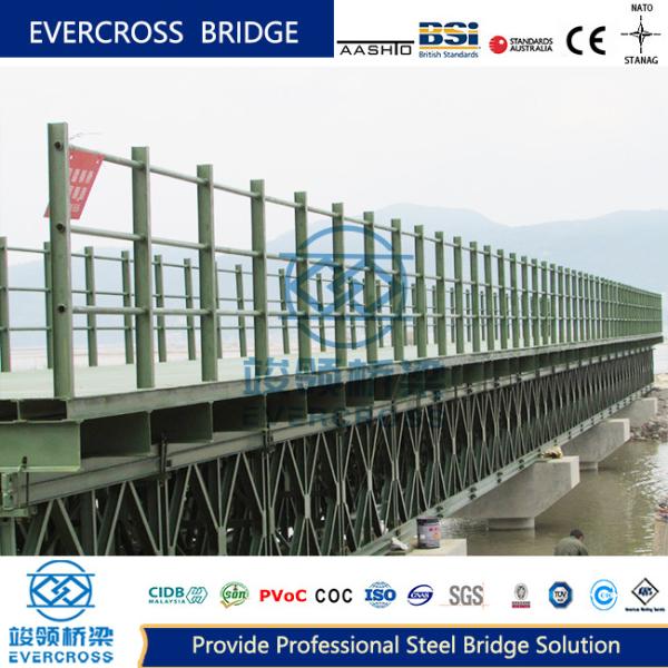 Quality Q 355B Prefabricated Steel Bailey Bridge Economic Steel Concrete Bridge for sale