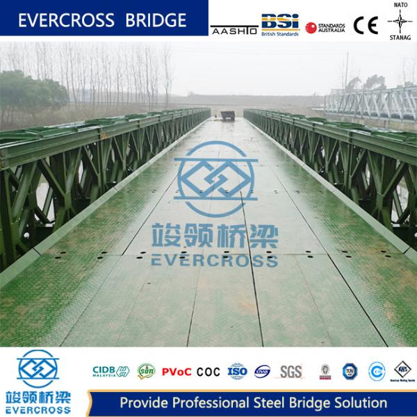 Quality Portable Steel Bailey Bridge ASTM Gr65 Temporary Bailey Bridge for sale
