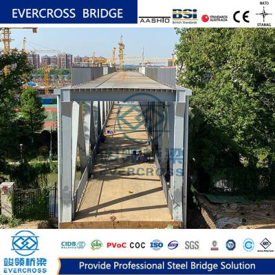 China Composite Deck Steel Truss Bridge Steel Highway Bridge Large Span for sale