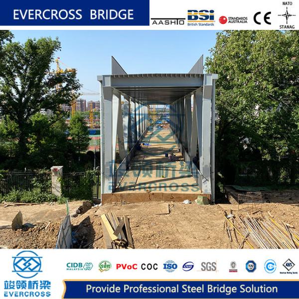 Quality ODM High Stiffness Steel Truss Bridge Prefabricate Pedestrian Truss Bridge for sale