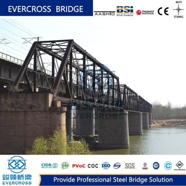 Quality Short Span Steel Truss Bridge Railroad Truss Bridges With Single Lanes for sale