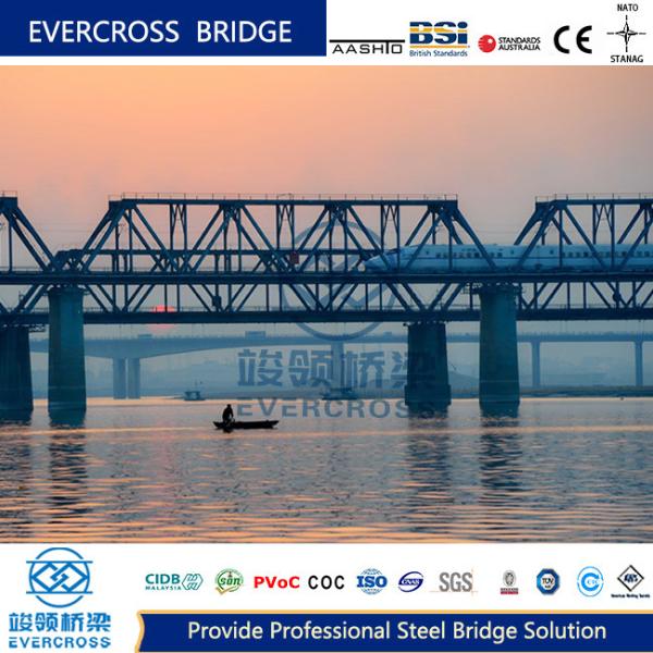 Quality Prefabricate Steel Truss Pedestrian Bridge Railway Bridge With Paint for sale
