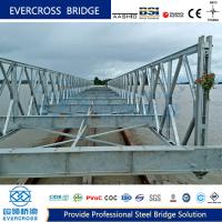 China Steel Deck Bailey Bridge Modular Construction 200ft Span Load Capacity 1127 kN for sale