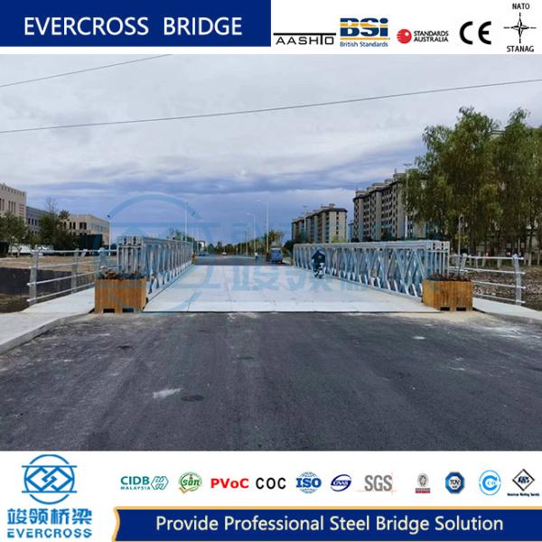 Quality HD200 High Strength Temporary Prefabricated Car And Pedestrian Steel Bailey Bridge for sale