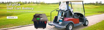 China 520*268*220mm Golf Cart LiFePO4 Battery 100A Continuous Discharge Current for sale